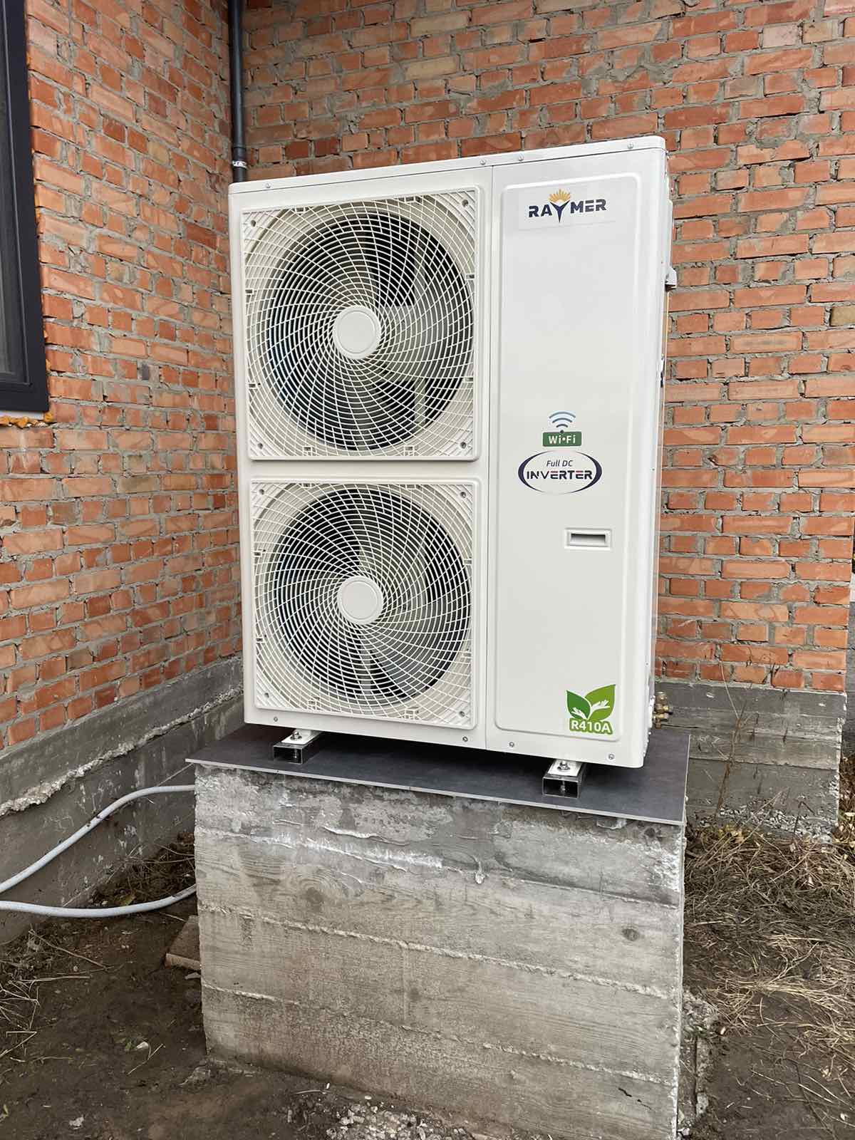 Монтаж отопительного оборудования Raymer, тепловой насос RAY-18DS1-EVI ...