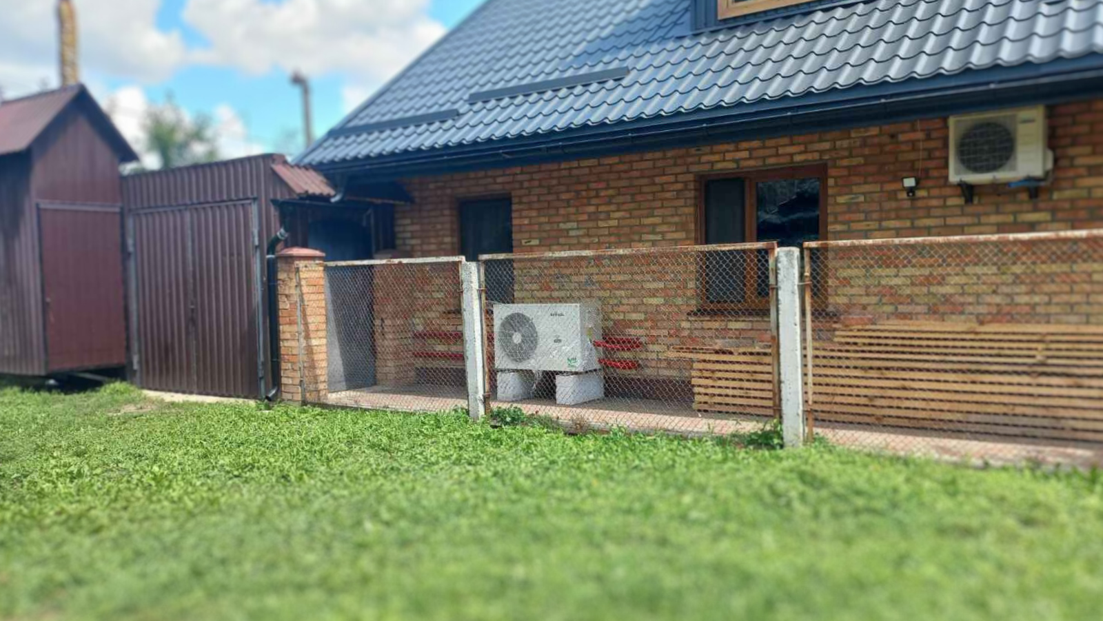 Installation of the Raymer RAY-10MN heat pump, monobloc of 10 kW ...