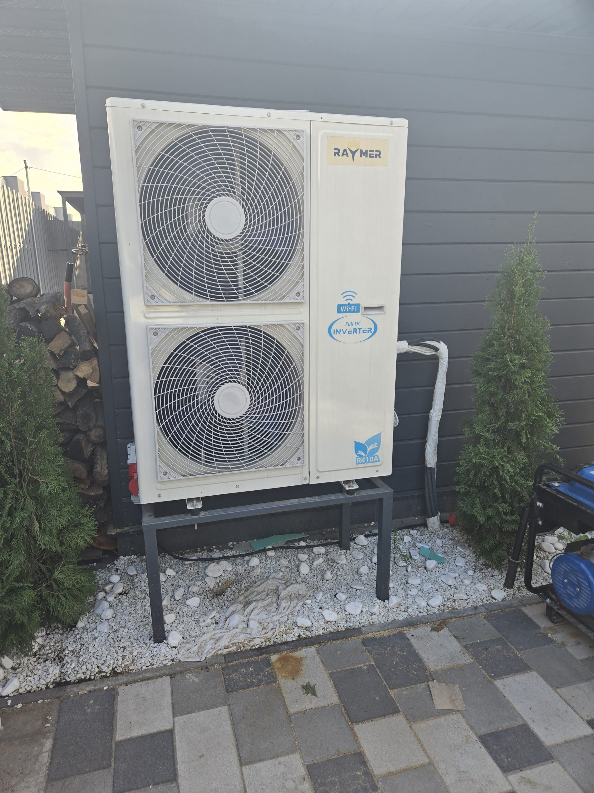 Установка инверторного теплового насоса Raymer RAY-15DS1-EVI (380V) в с ...